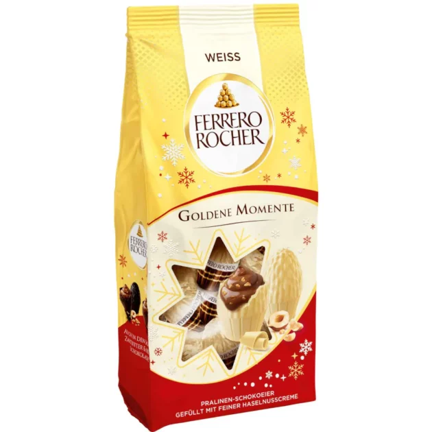 Ferrero Rocher Golden Moments Pralines White 90g